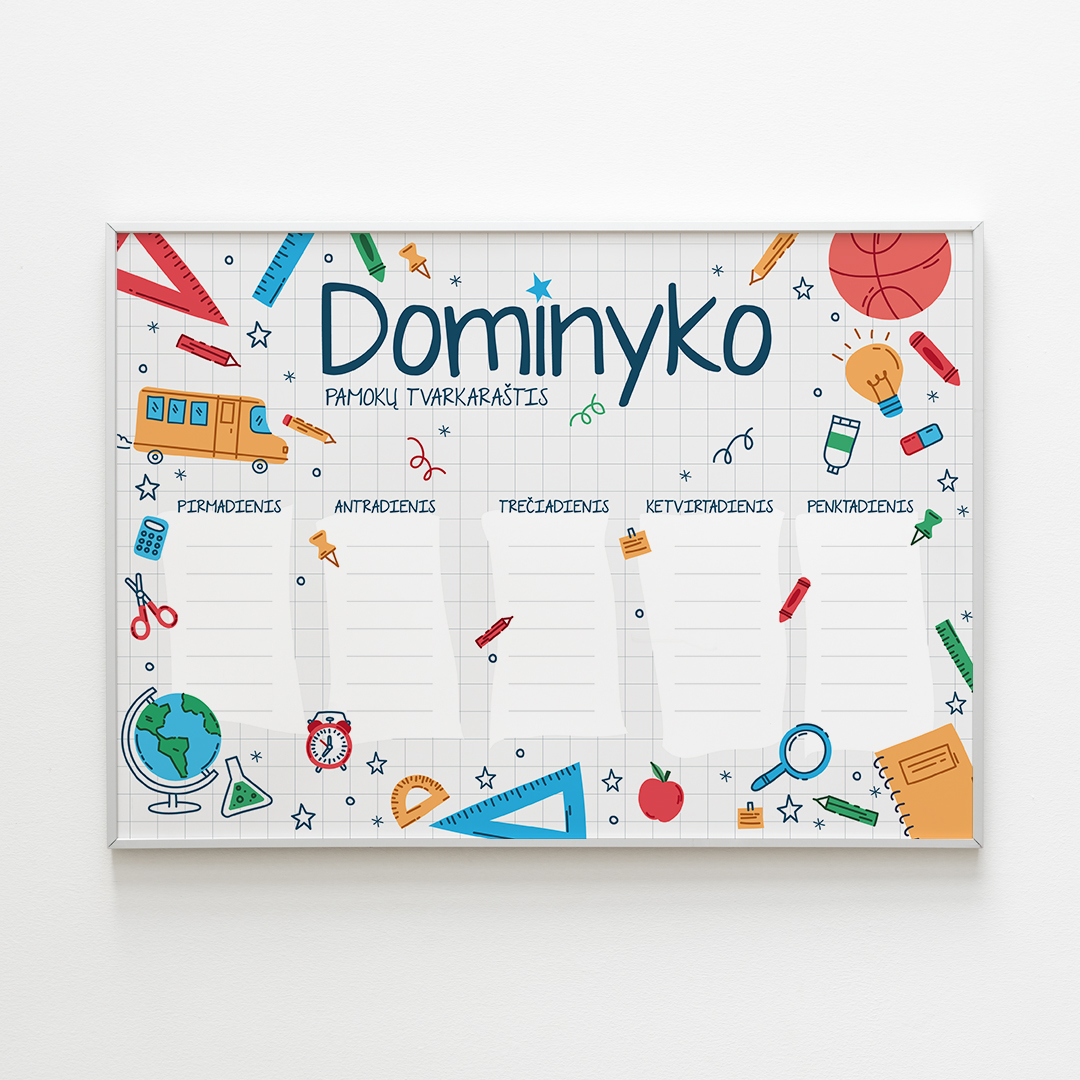 Personalizuotas pamokų tvarkaraštis – happywings